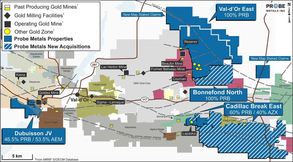 Probe Metals Acquires Strategic Property at Val-d’Or East Project and ...